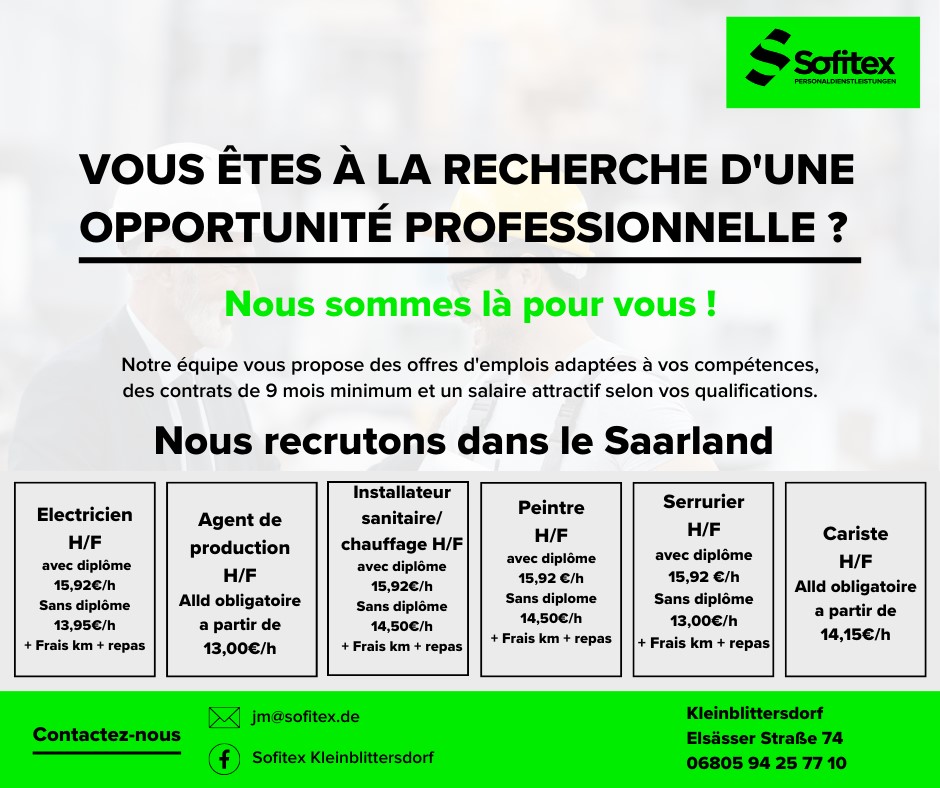 Cherche : JOB ALERTE - SOFITEX - Radio Mélodie
